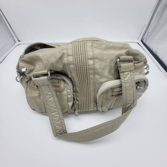 Kipling | Bags | Kipling Silver Metallic Crossbody Handbag | Poshmark